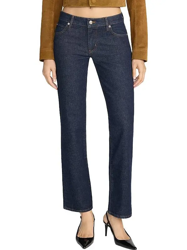 FRAME The Cigarette Low Rise Slim Jeans - Rinse