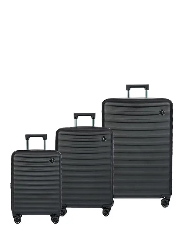 Bric'S By Nausicaa 3 Piece Spinner Luggage Set - Black