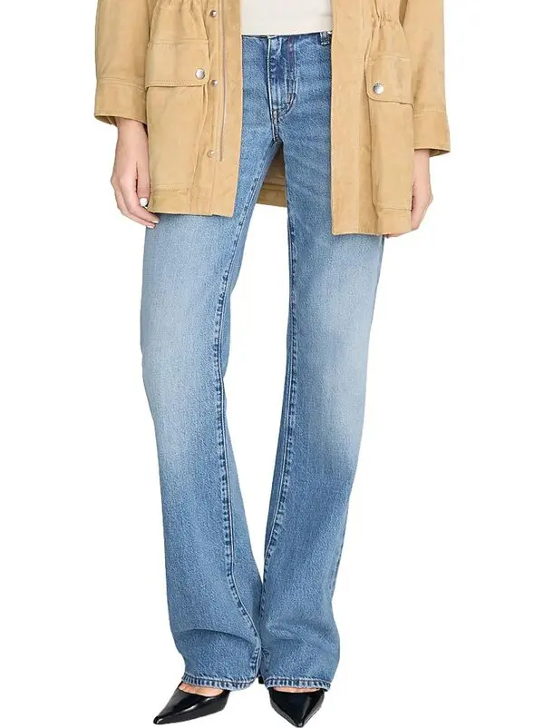FRAME The Off Duty Low Rise Bootcut Jeans - Flutter