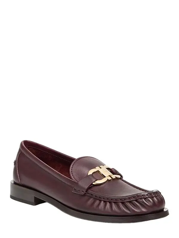 FERRAGAMO Maryan Gancini Loafers - Cordovan