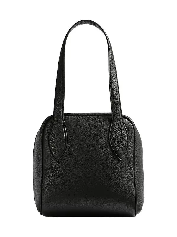 Altuzarra Cubetto Leather Top Handle Bag - Black