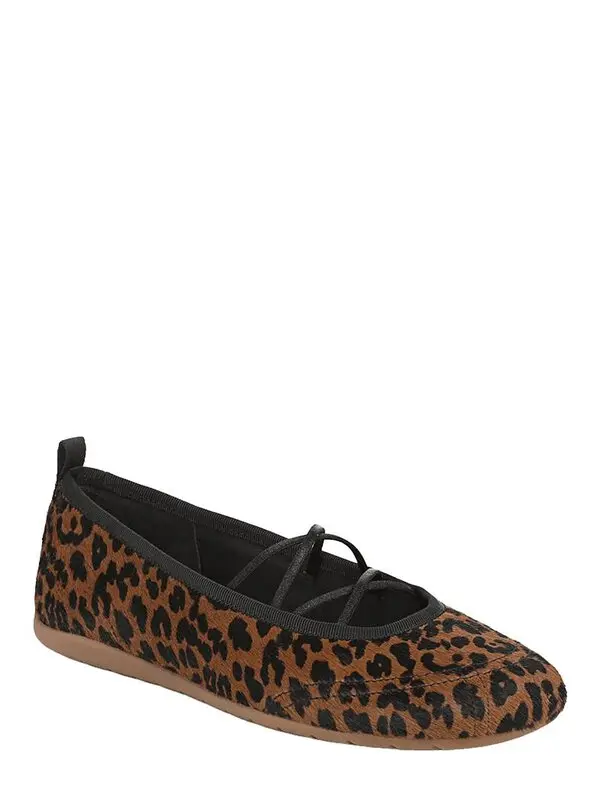 Vince Coralie Calf Hair Ballet Flats - Brown Multi