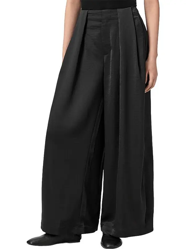 ALLSAINTS Lola Wide Leg Trousers - Black