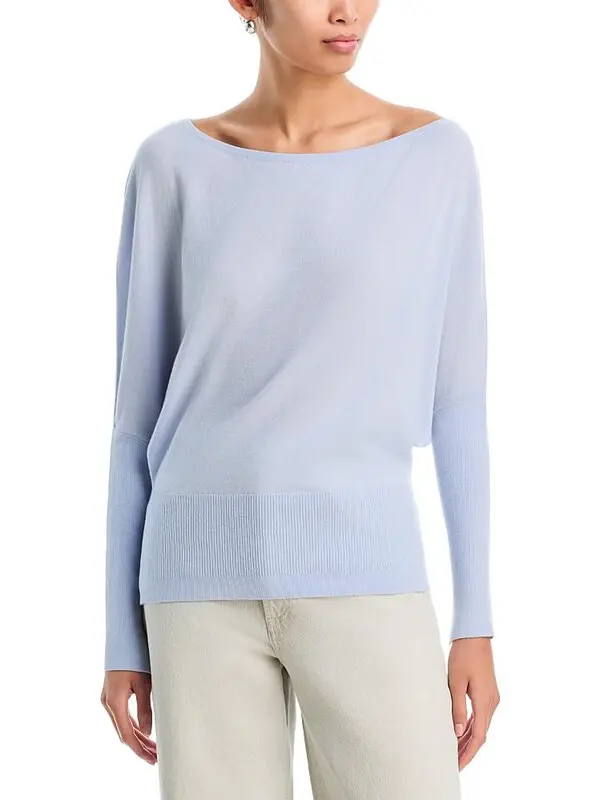 Simkhai Lavina Draped Wool Blend Sweater - Periwinkle