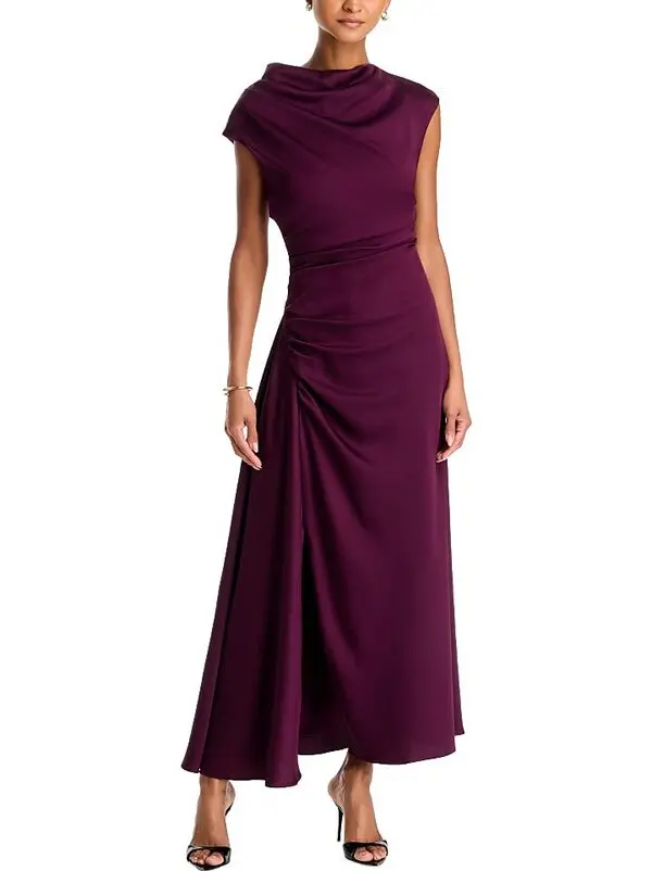 Simkhai Burke Sleeveless Draped Maxi Dress - Fig