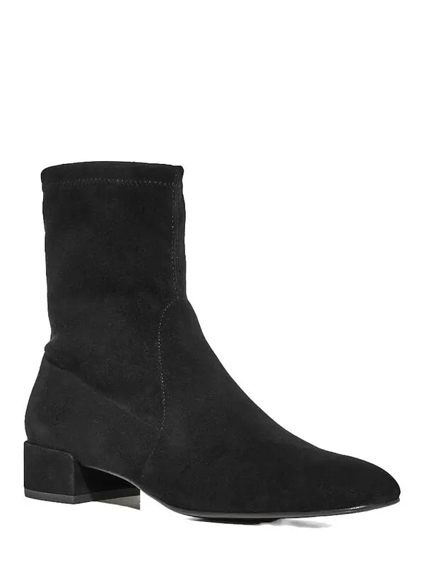 STUART WEITZMAN Bacari Suede Ankle Boots - Black