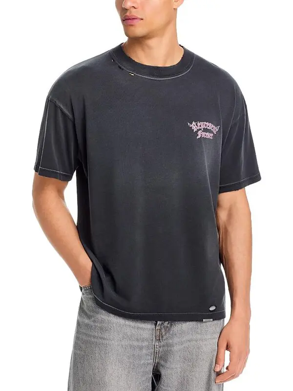 REPRESENT Duality Relaxed Fit Graphic Tee - Washed Black