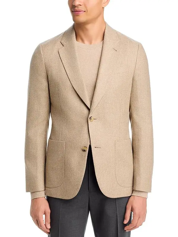 Paul Smith Textured Wool Blend Jacket - Light Beige