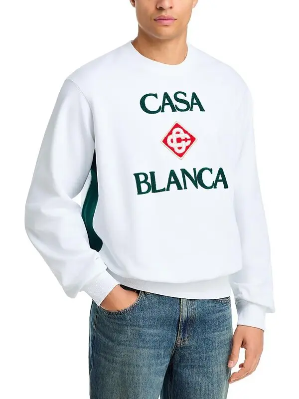 Casablanca Crewneck Graphic Sweatshirt - White