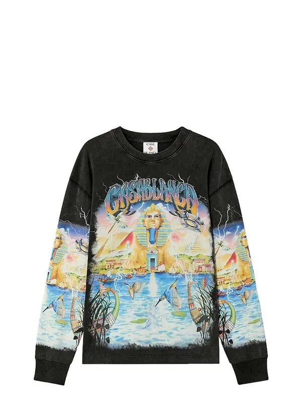 Casablanca Logo Graphic Sweatshirt - Black