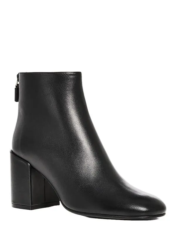 STUART WEITZMAN Bacari Leather Ankle Boots - Black