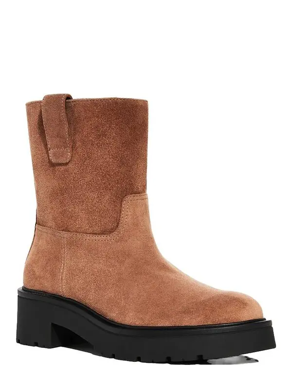STUART WEITZMAN Suede Ankle Boots - Cigar