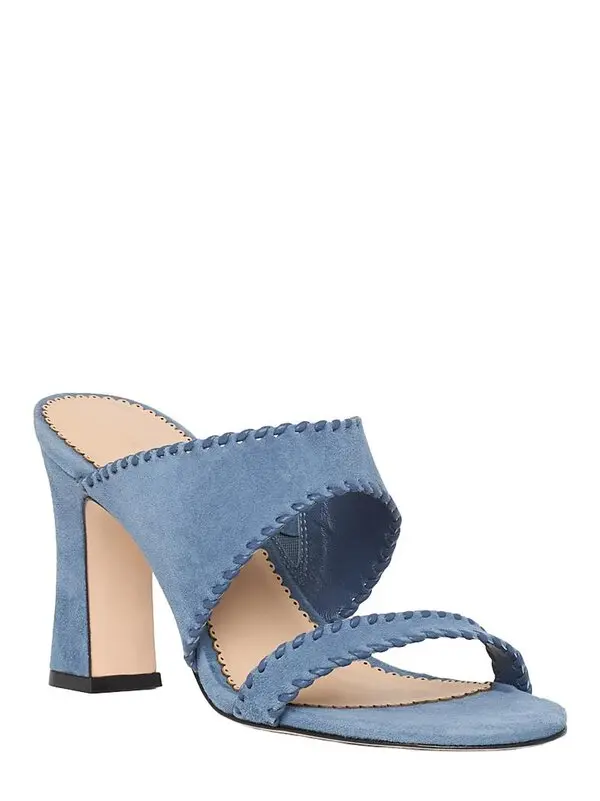 Cinq À Sept Kora Suede Whipstitch Sandals - Shadow