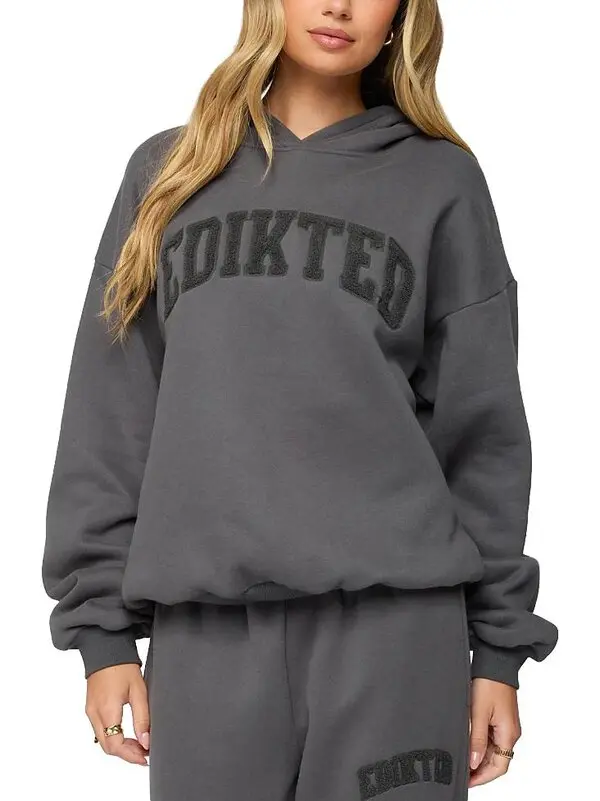 EDIKTED To You Oversized Hoodie - Dark-gray