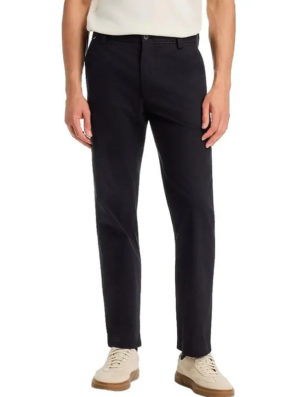 BOSS Kent Straight Fit Cotton Blend Pants - Black