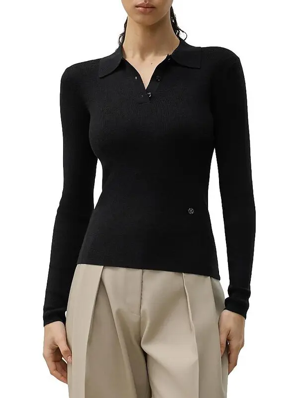 Lilysilk Silk-cashmere Polo - Black