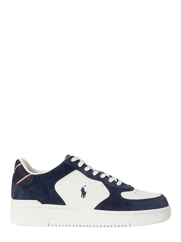 Polo Ralph Lauren Masters Court Leather Brogue Sneakers - Navy
