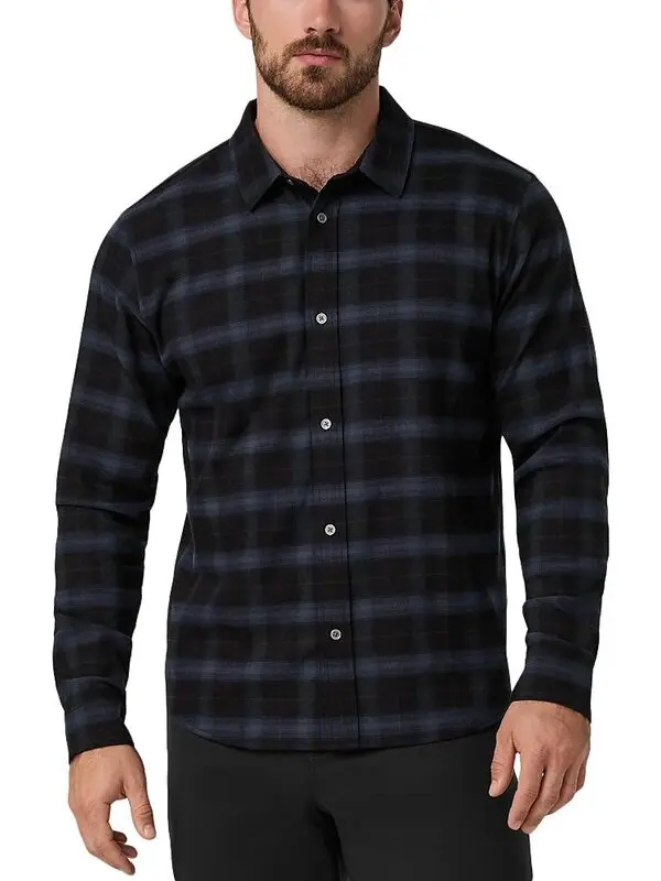 Vuori Flannel Cotton Blend Shirt - Black