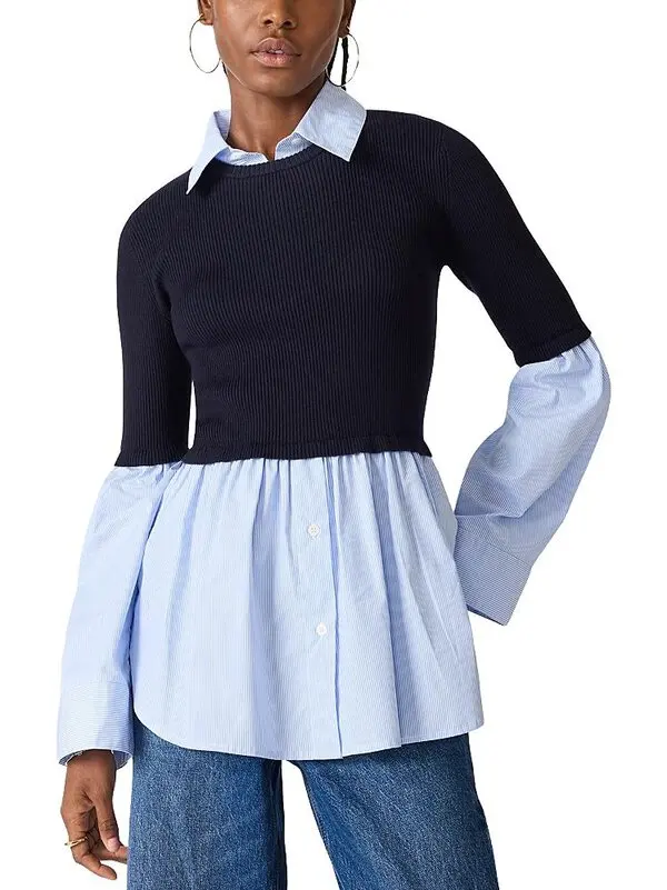Steve Madden Layered Look Top - Midnight