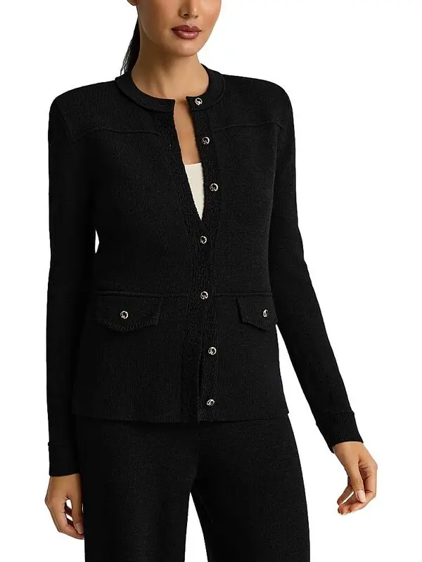 St. John Legacy Crepe Wool Blend Jacket - Black