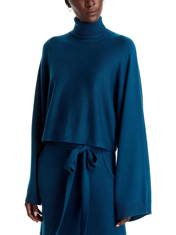 Ramy Brook Aaliyah Wool Turtleneck Sweater - Dark Teal