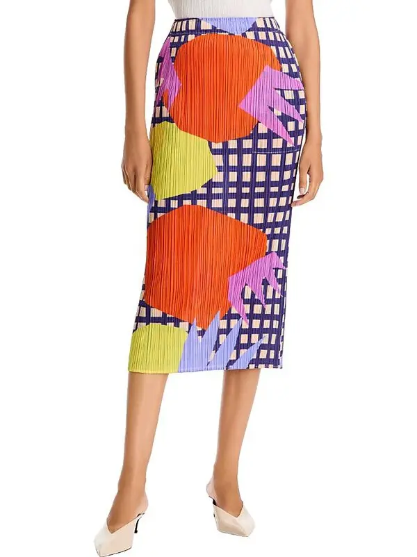 Issey Miyake Midi Skirt - Tomato