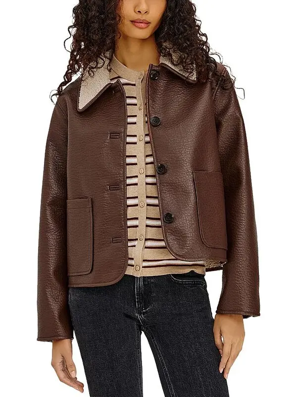 Rails Terra Faux Leather Jacket - Espresso