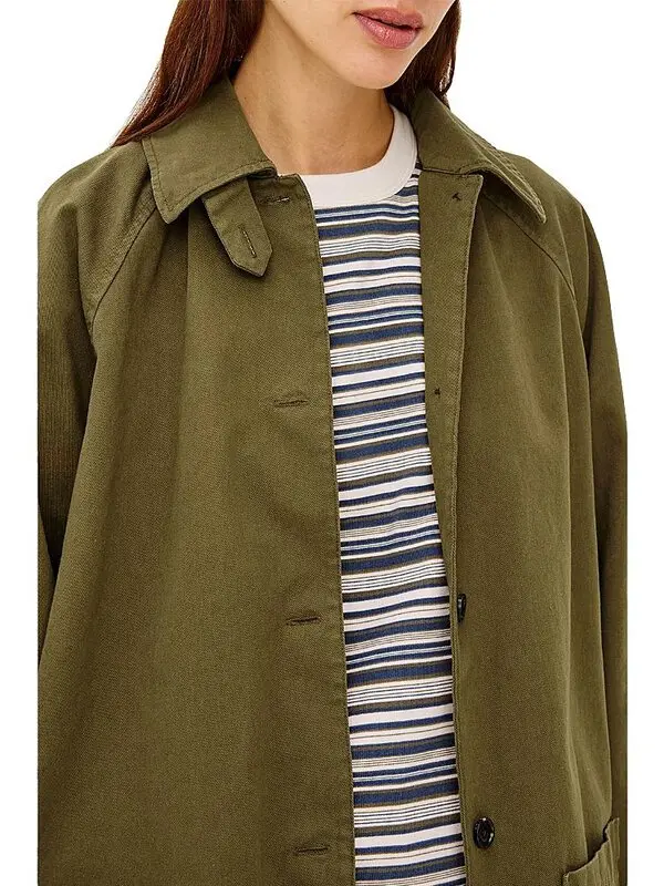 Rails Stafford Cotton Button Front Jacket - Olive