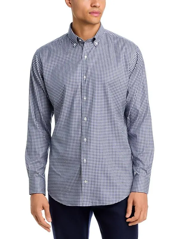 Peter Millar Liam Crown Soft Twill Classic Fit Sport Shirt - Navy