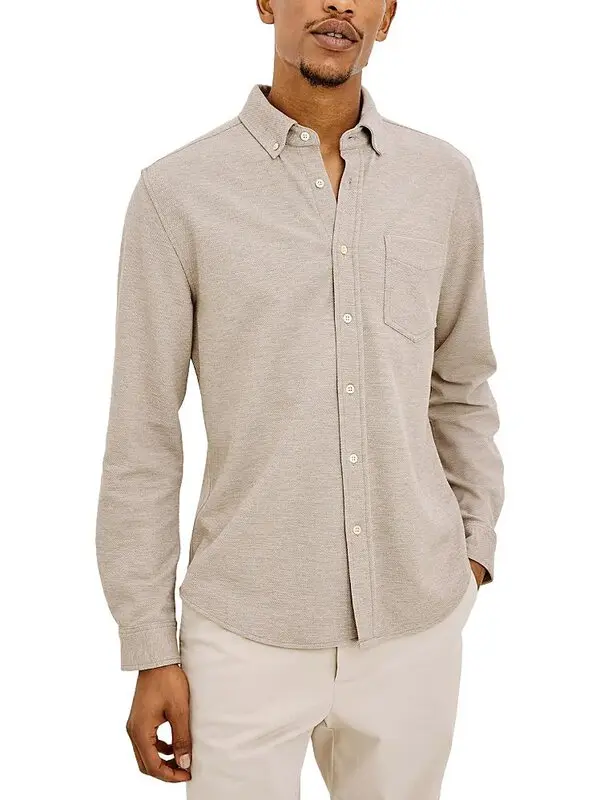 Rails Vincent Relaxed Fit Long Sleeve Knit Shirt - Silt