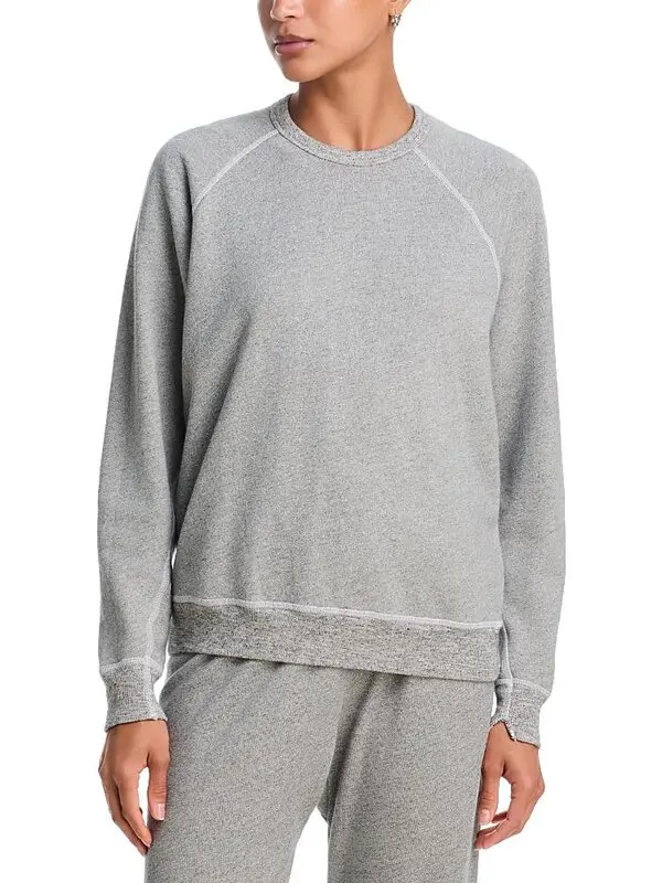 The Great. The College Cotton Blend Sweatshirt - Varsity Grey