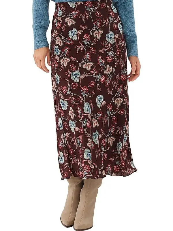 Karen Kane Bias Cut Midi Skirt - Print
