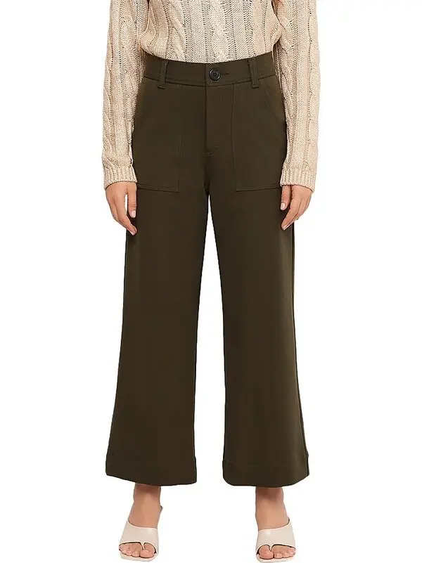 Fifteen Twenty Rylee Wide Leg Ankle Pants - Olive