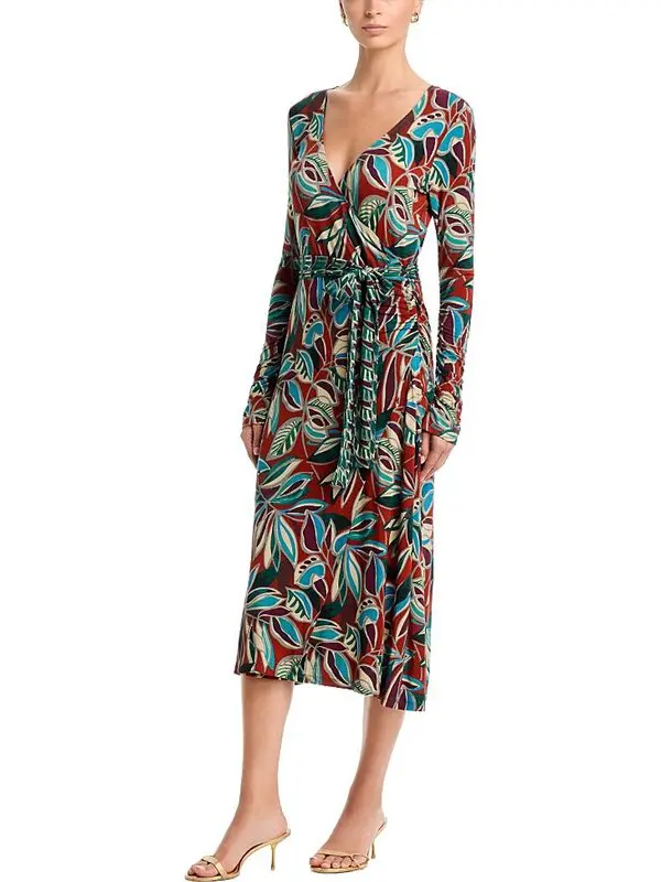 Johnny Was The Janie Favorite Ruched Sleeve Wrap Dress - Casmalia