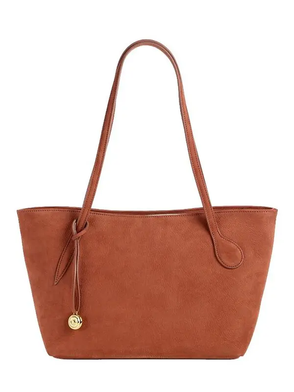 LIFFNER Sprout Midi Suede Tote - Gold