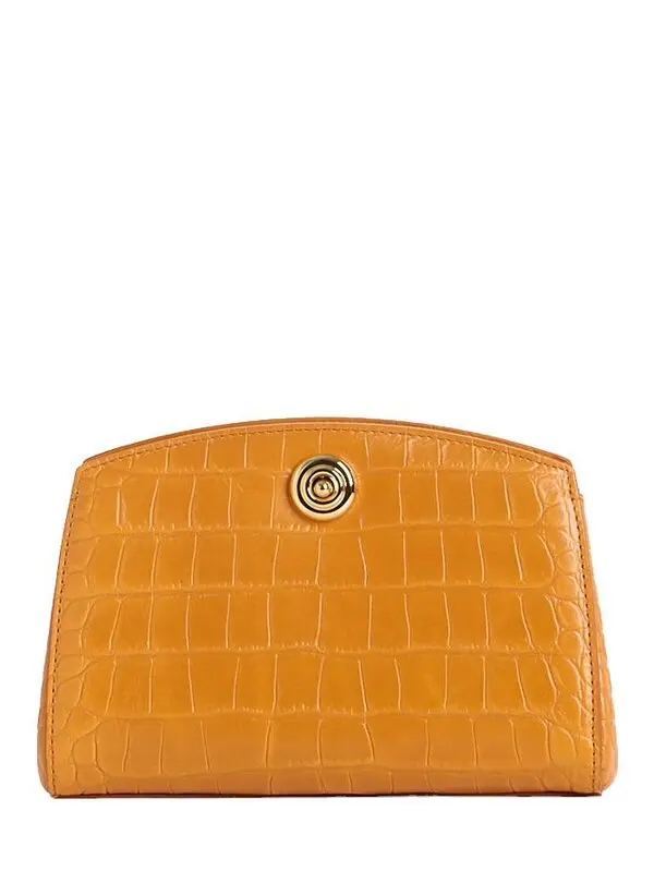LIFFNER Pushlock Leather Clutch - Gold