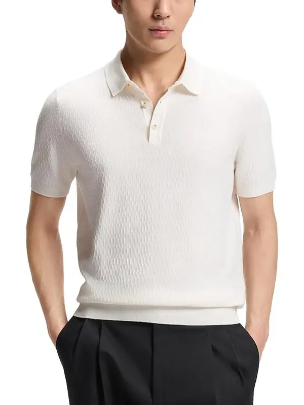 BOSS H-lurazio Polo Shirt - Open White