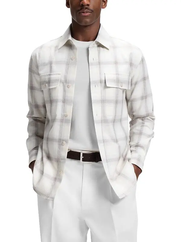 BOSS C-owen Casual Button Down Shirt - Open White