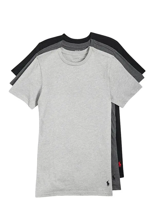 Polo Ralph Lauren Cotton Undershirt, Pack Of 3 - Ash