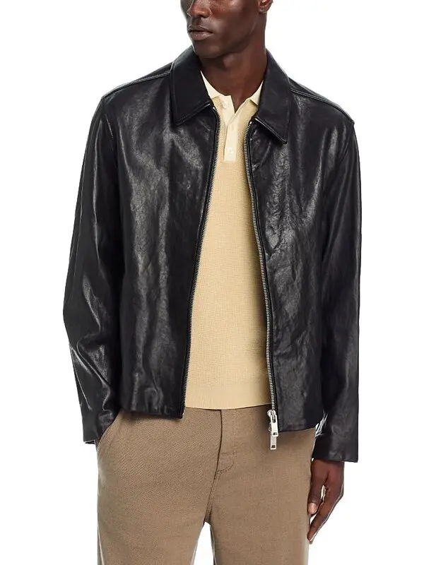 Hugo Liro Leather Jacket - Black