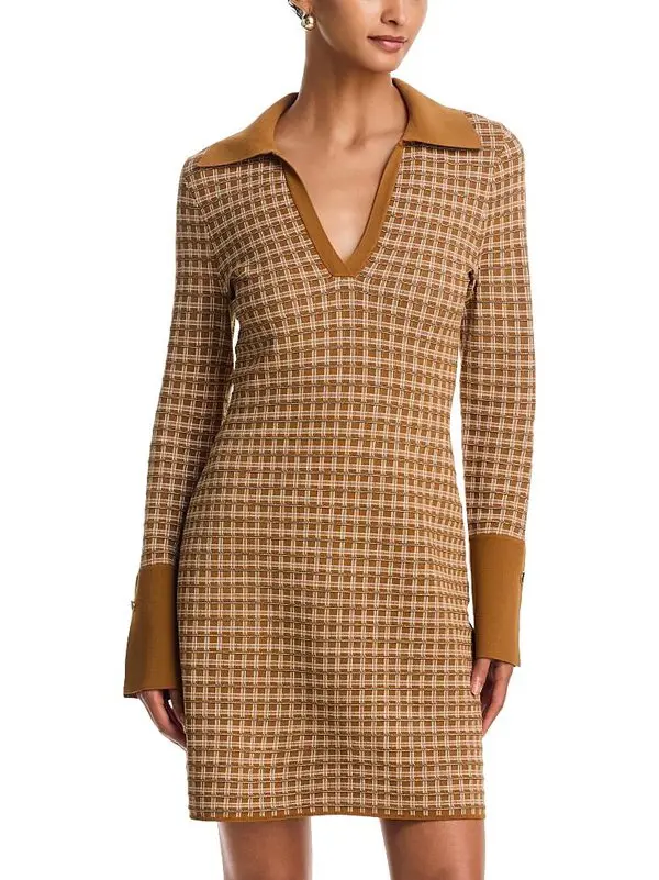 Veronica Beard Celena Knit Mini Dress - Acorn Multi