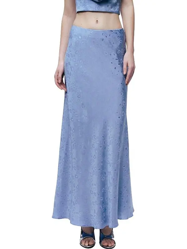 NOCTURNE Midi Flare Skirt With All-over Print - Multi-colored