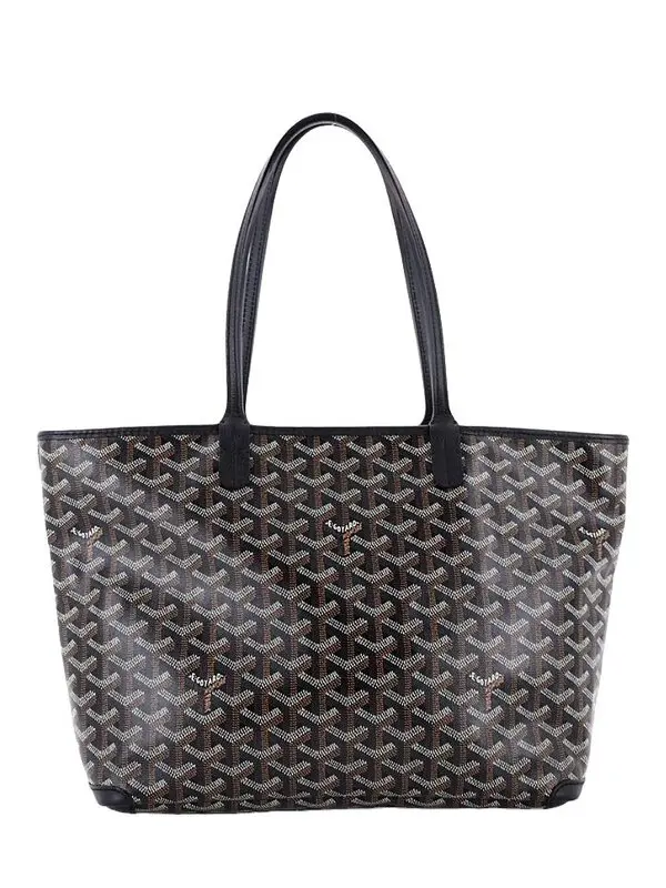 Goyard Pm Artois Tote Coated Canvas - Black