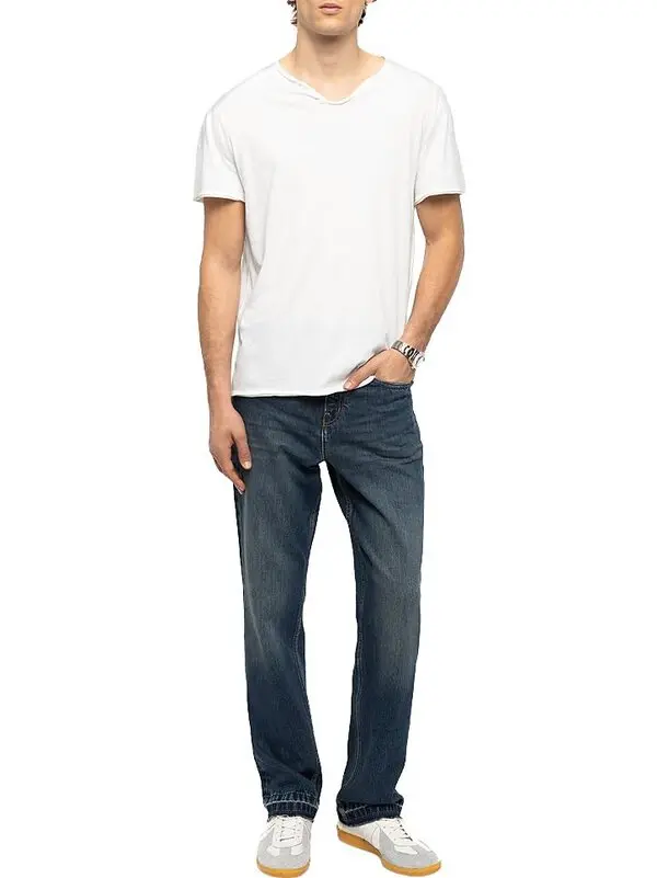 Zadig&Voltaire John Denim Regular Fit Cotton Jeans - Medium Blue