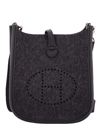 Hermès Tpm Evelyne Bag Gen Iii Felt - Black