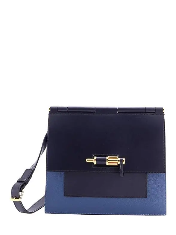 Hermès 24 Sacabar Shoulder Bag Epsom And Swift - Blue
