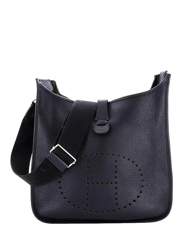 Hermès Gm Evelyne Bag Gen Iii Clemence - Black