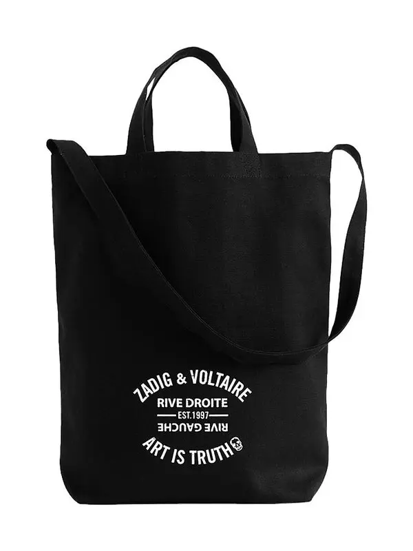 Zadig&Voltaire Canvas Tote Bag - Black