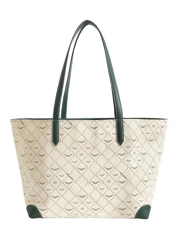 Zadig&Voltaire Z Shopper Extra Large Monogram Coated Canvas Tote - Flash