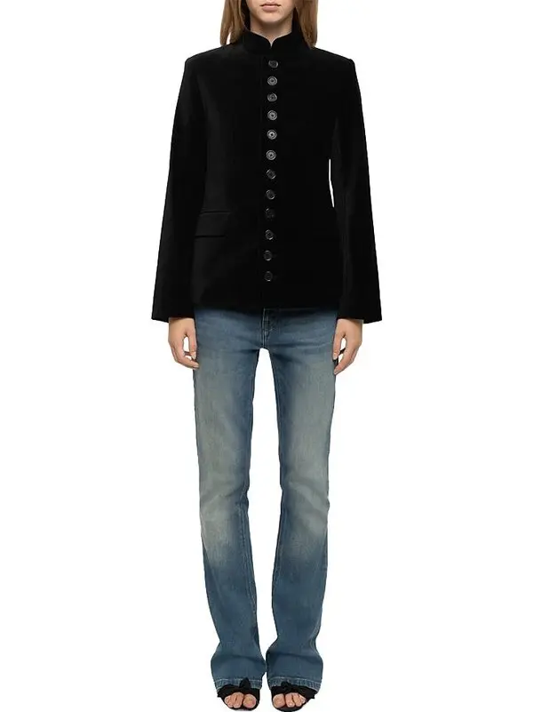 Zadig&Voltaire Vallo Velvet Blazer - Black